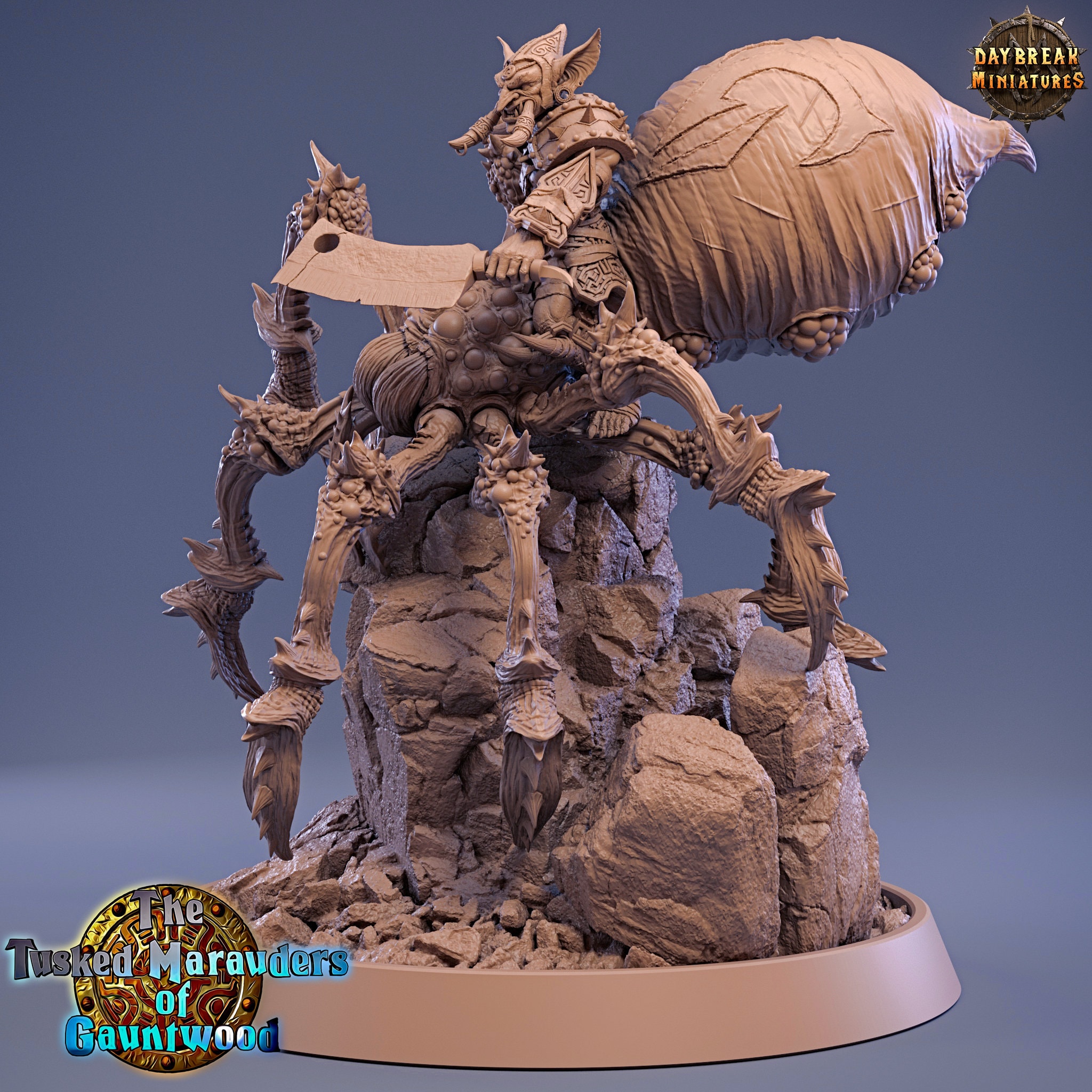 Goblin Havor on Spider Mounted Goblin Warrior Fighter - Etsy