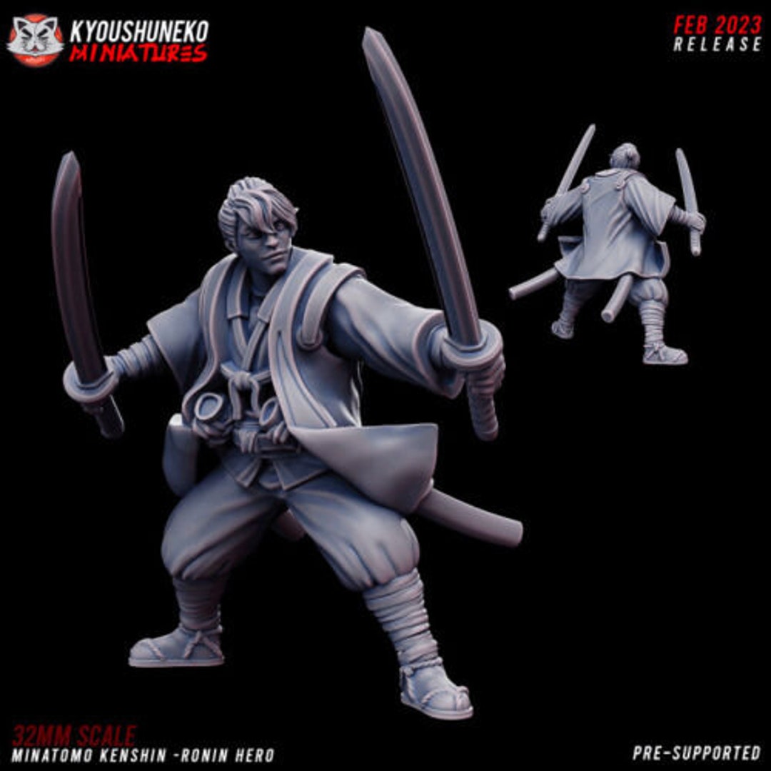 Kyoushuneko Miniatures Nippon X1 Japanese Roni Hero | 15mm-32mm Scale ...