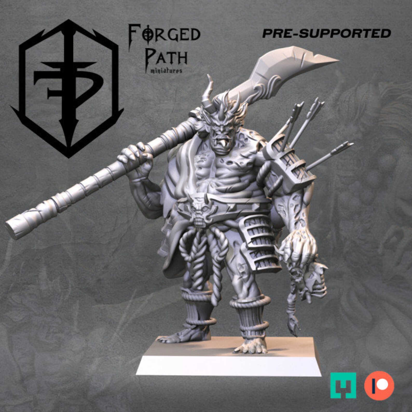 Japanese Oni | Japanese Samurai Orc Ogre Demon | Tabletop Wargaming ...
