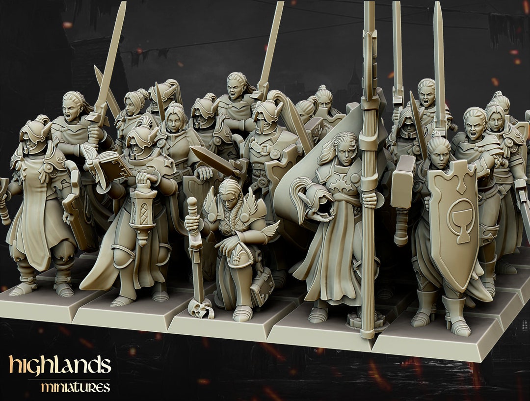 Warriors of the Lady | Medieval Knight Female Warriors | Tabletop ...