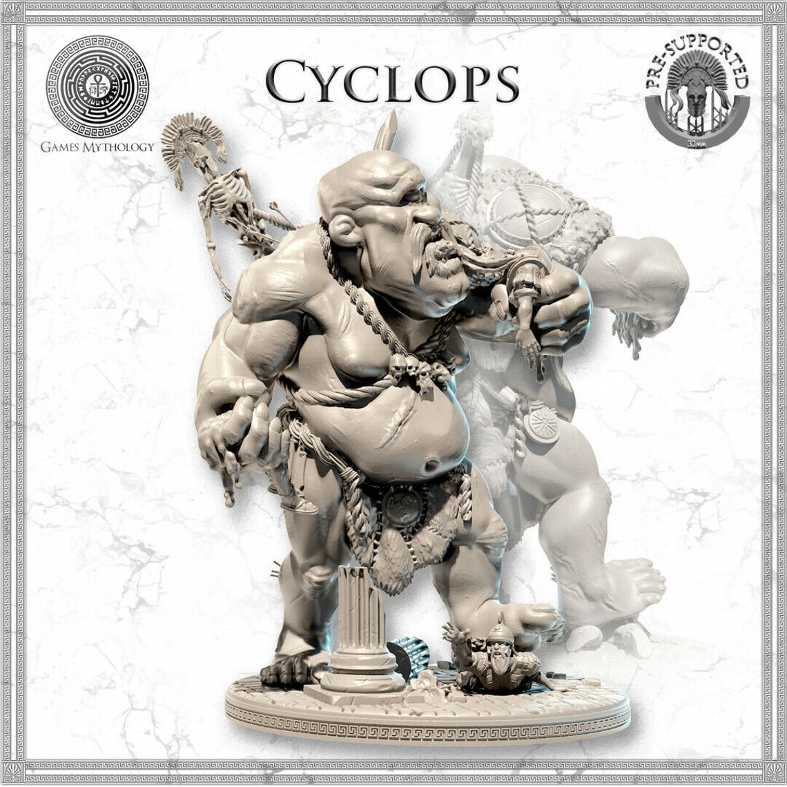 Cyclops Dungeons and Dragons Miniatures One Eyed Giant - Etsy