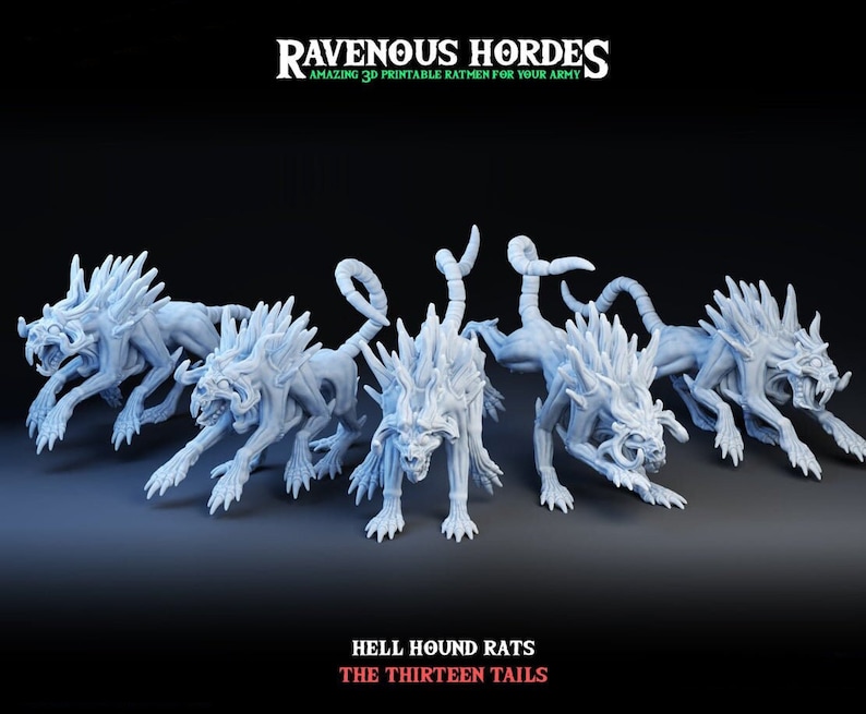 Hell Hound Rats | Ratmen Ratfolk | Dire Rat | Evil Rat | Unpainted ...