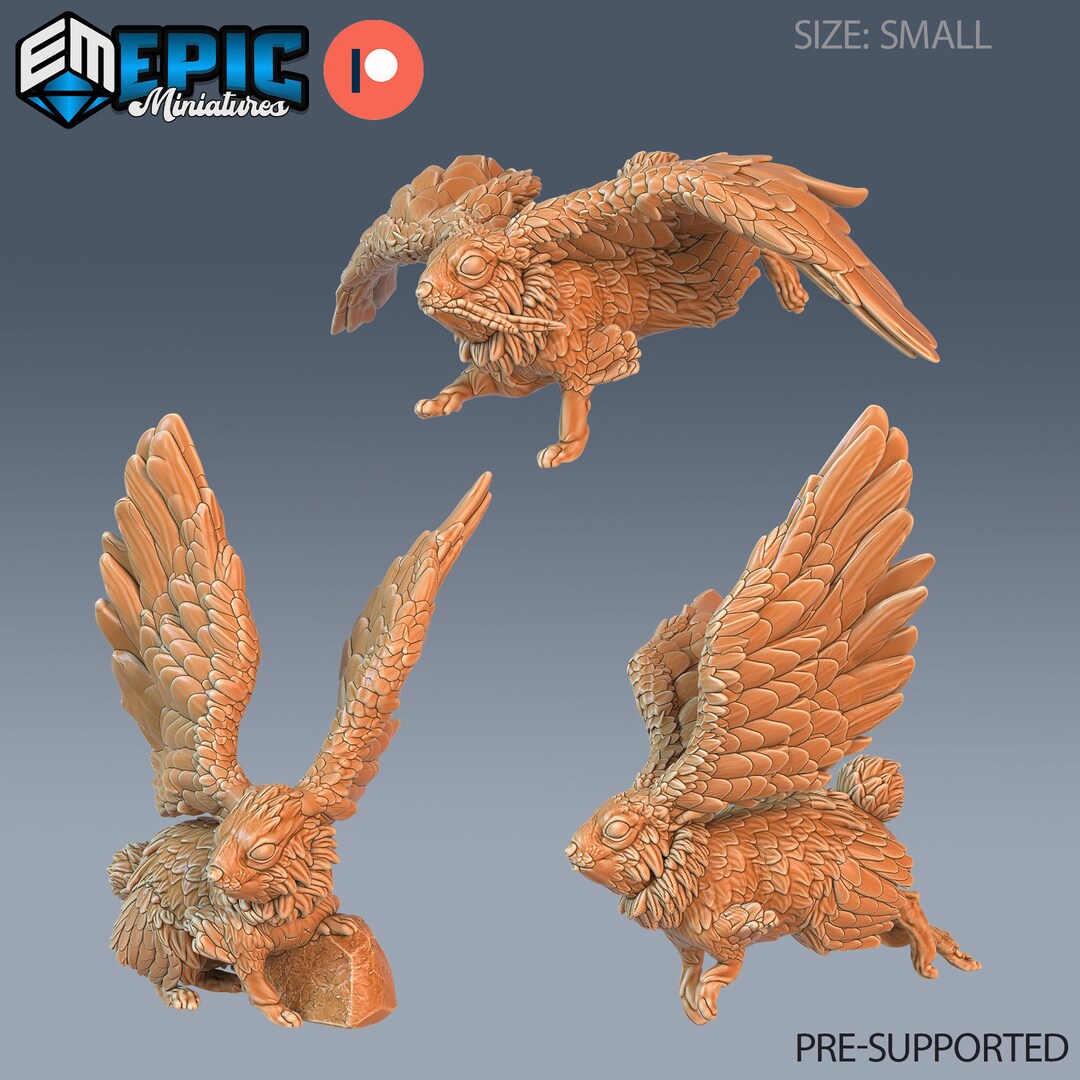 Flying Rabbit | 28mm Scale Dungeons and Dragons Miniatures for Tabletop ...