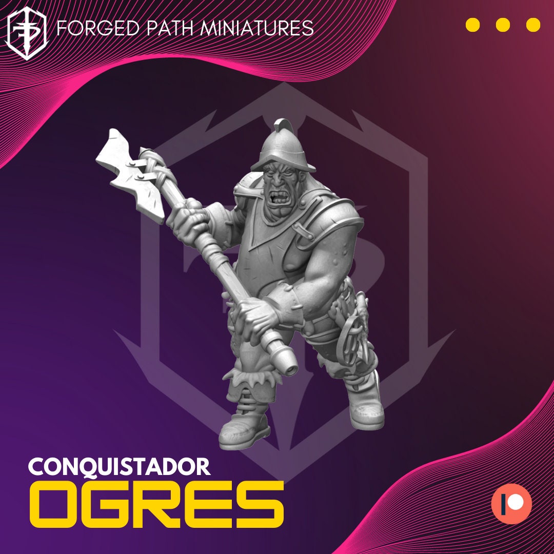 Conquistador Ogre Warriors Dungeons and Dragons Pathfinder - Etsy