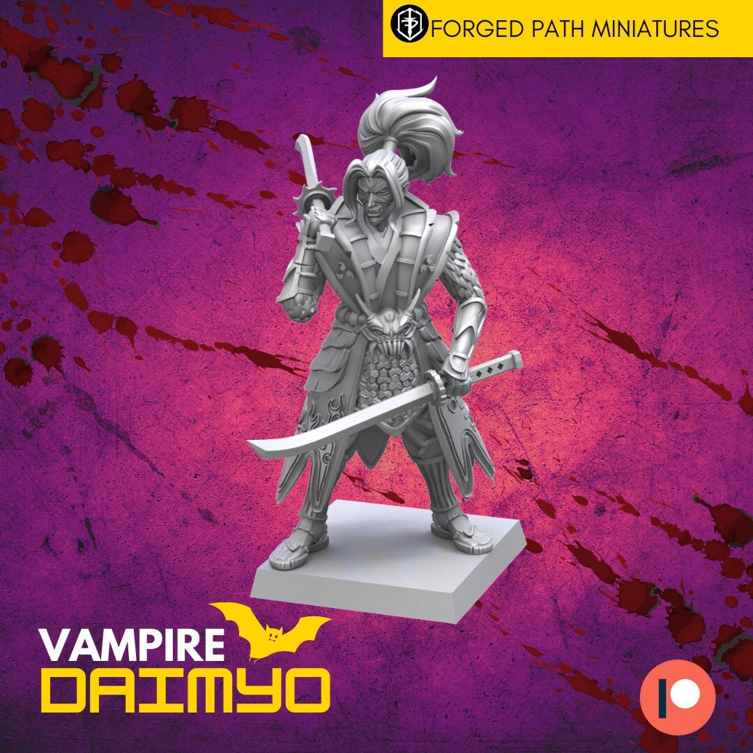 Vampire Daimyo | Samurai Miniatures | Feudal Lord | Wargaming Fantasy ...