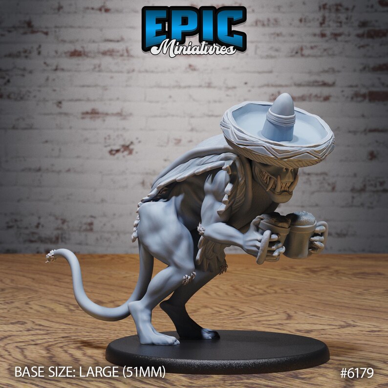 Chupacabra – 28mm Swamp Predator Miniature | Epic Miniatures | Swamp ...