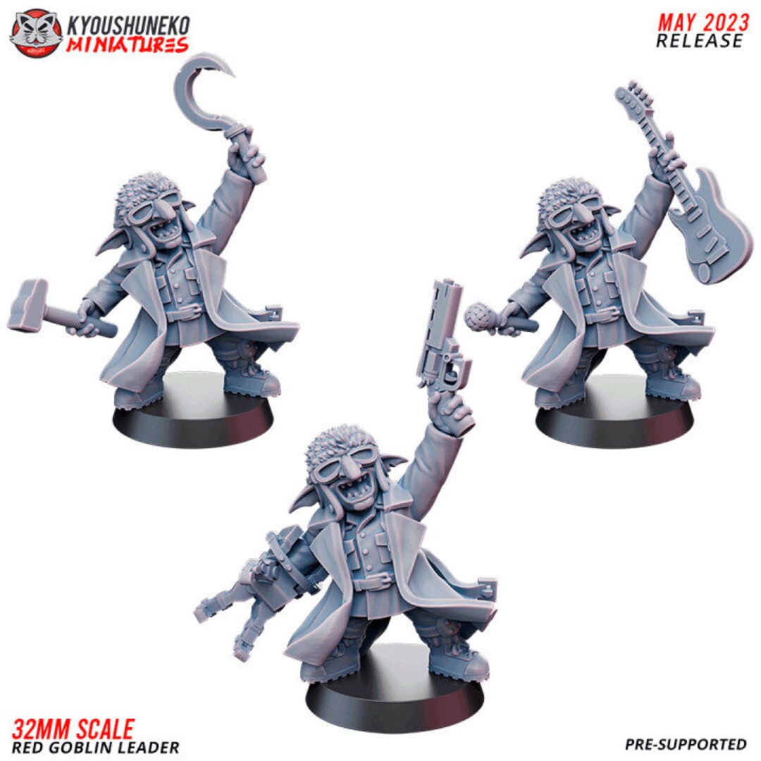 Red Goblin Leader, Kyoushuneko, Sci-fi Wargaming - Collectible ...