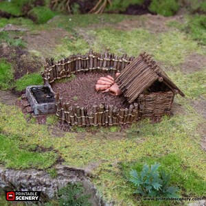 Pig Pen With Piglets – Hagglethorn Hollow Collection | Printable ...