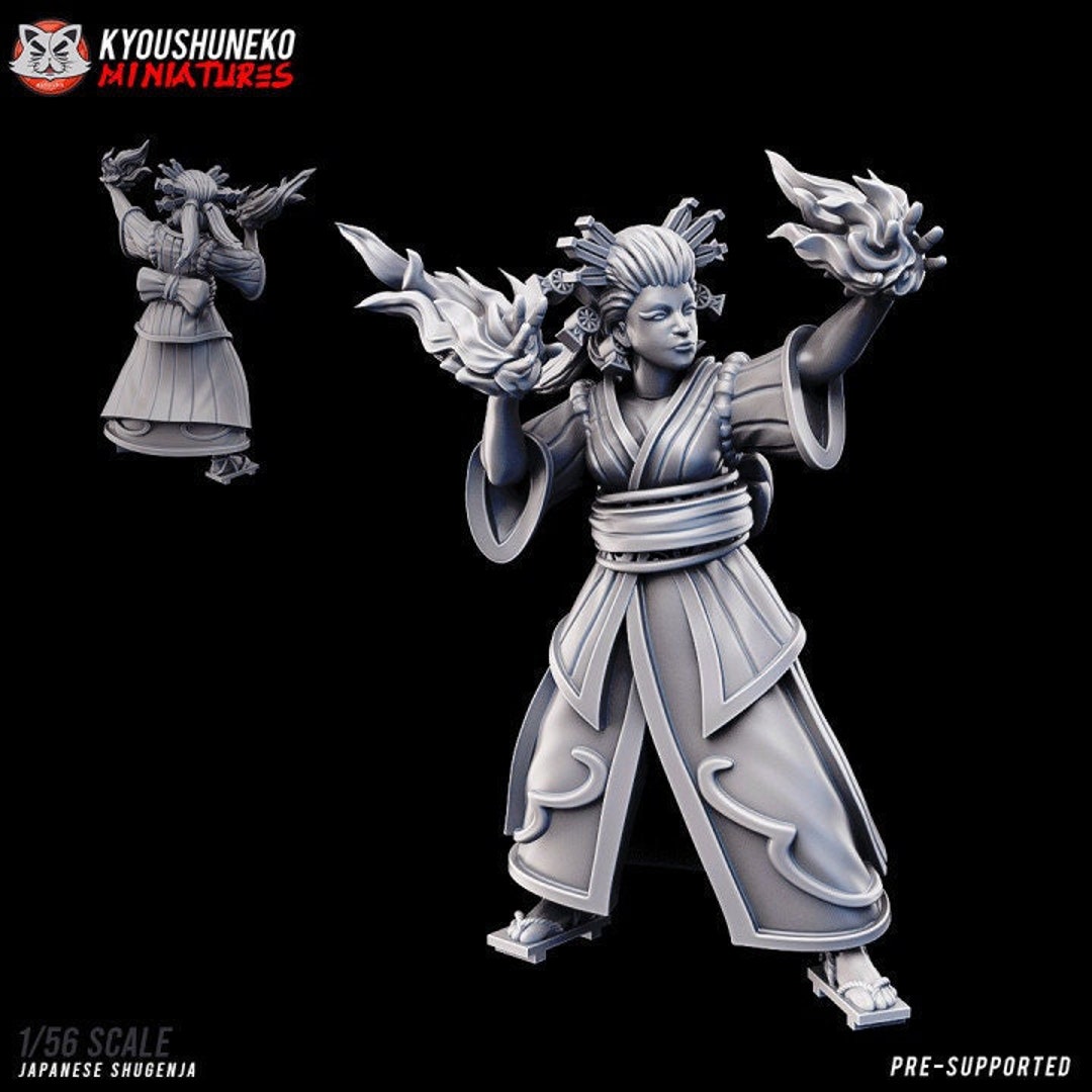 Japanese Shugenja | Kyoushuneko Miniatures | 30mm Scale | Infantry Unit ...