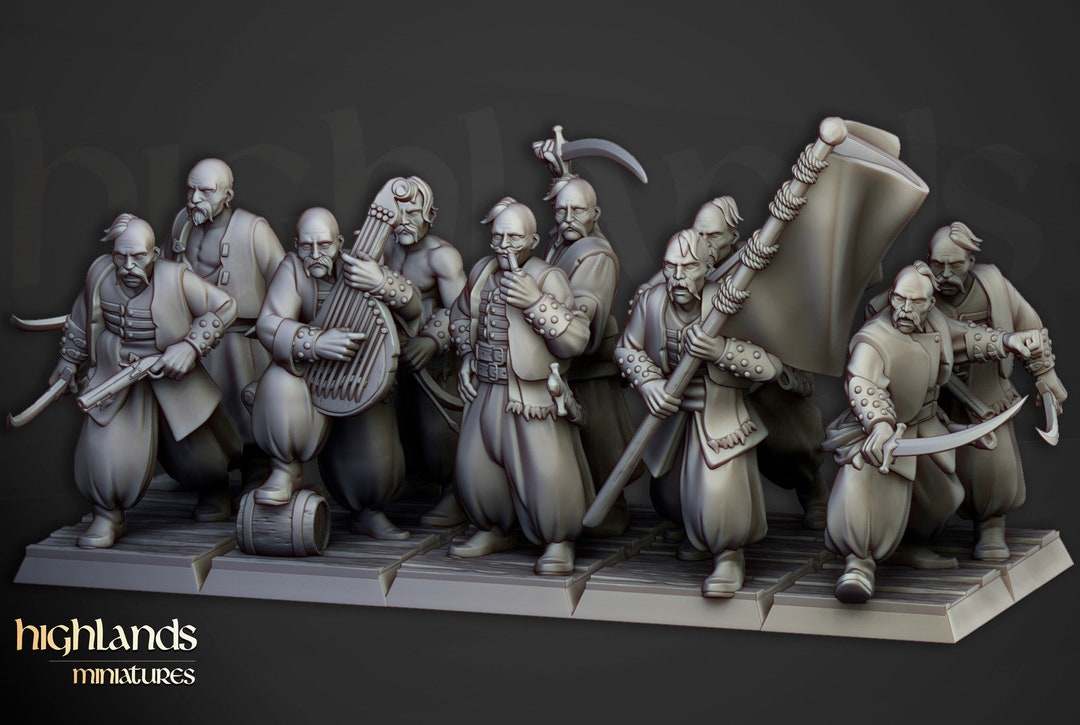Harbor Warrior Cossack Feudal Army Tabletop Dnd Fantasy RPG Wargaming ...