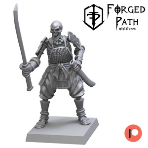Samurai Skeleton Infantry Unit | Samurai Miniature | Wargaming Fantasy ...