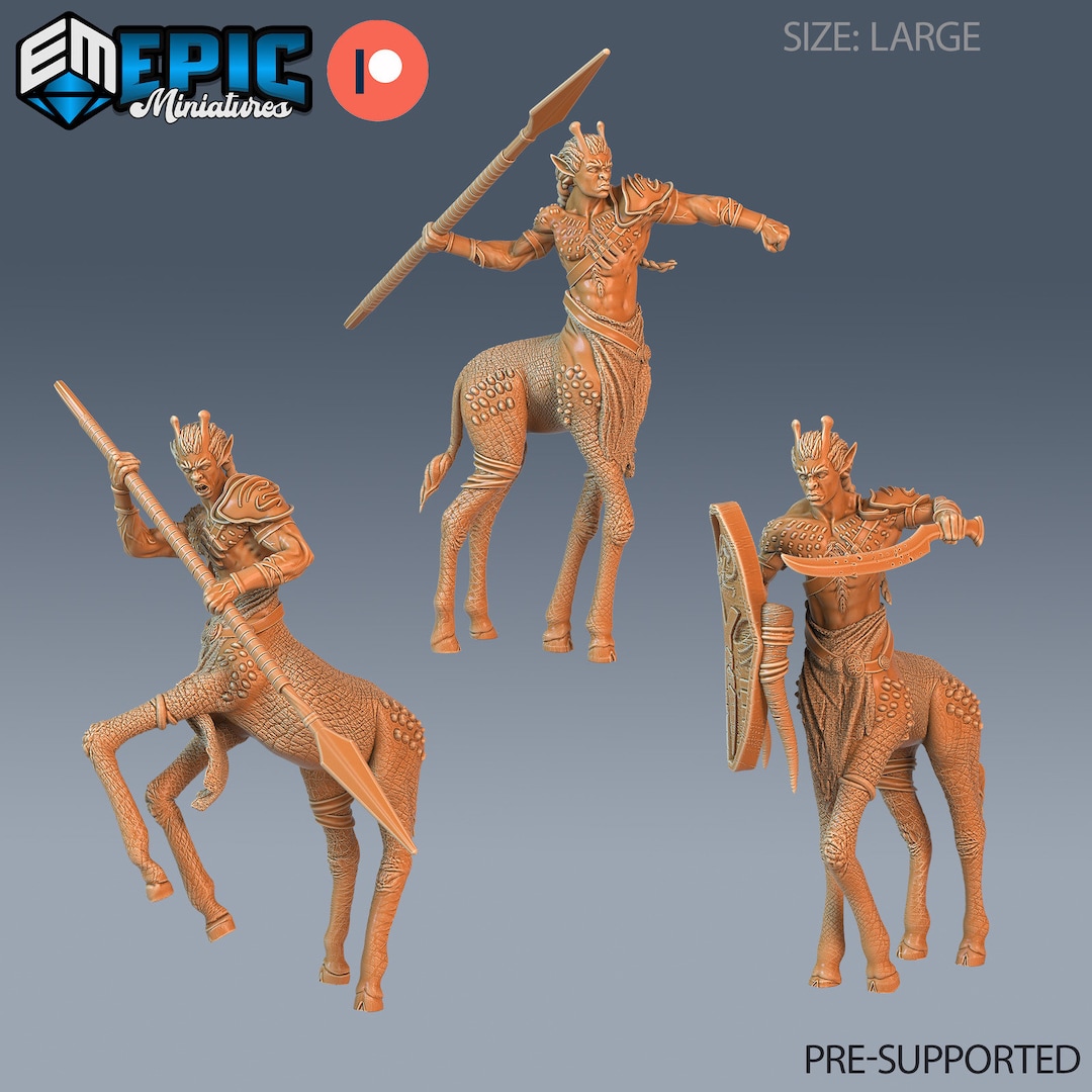 Giraffe Centaur | 28mm Scale Dungeons and Dragons Miniatures for ...