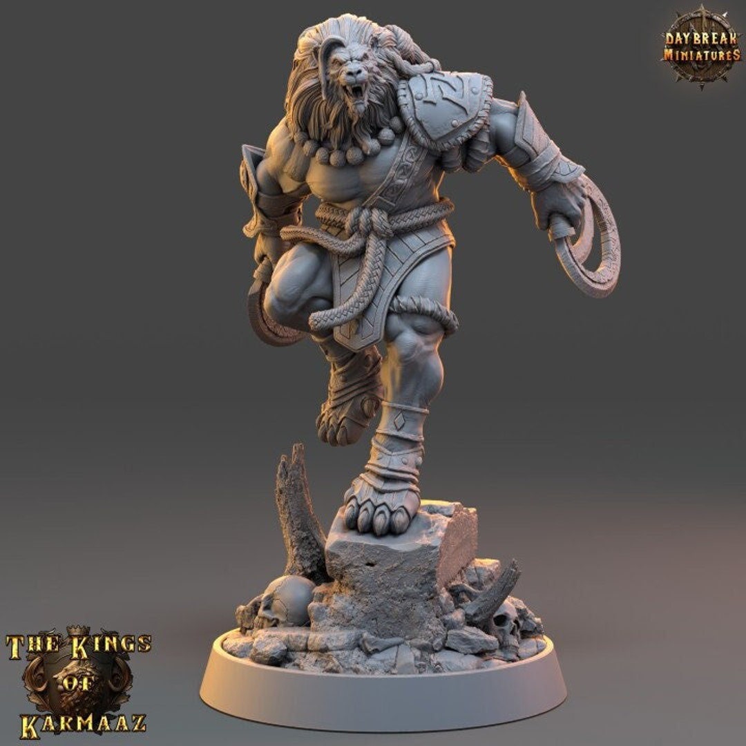 Daybreak Miniatures King Glaive 32mm Scale Miniatures Kings of Karmaaz ...