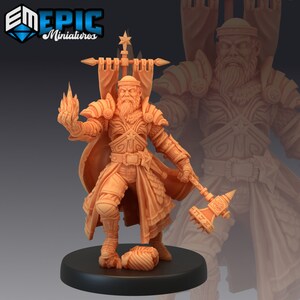 Epic Miniature Warrior Priest | 28mm Scale Miniatures | Blood Moon ...