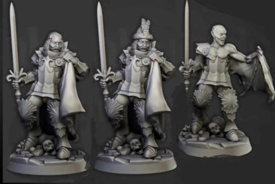 Vlad Valacari the Defiler | Vampire Knight | Undead | Tabletop Dnd ...