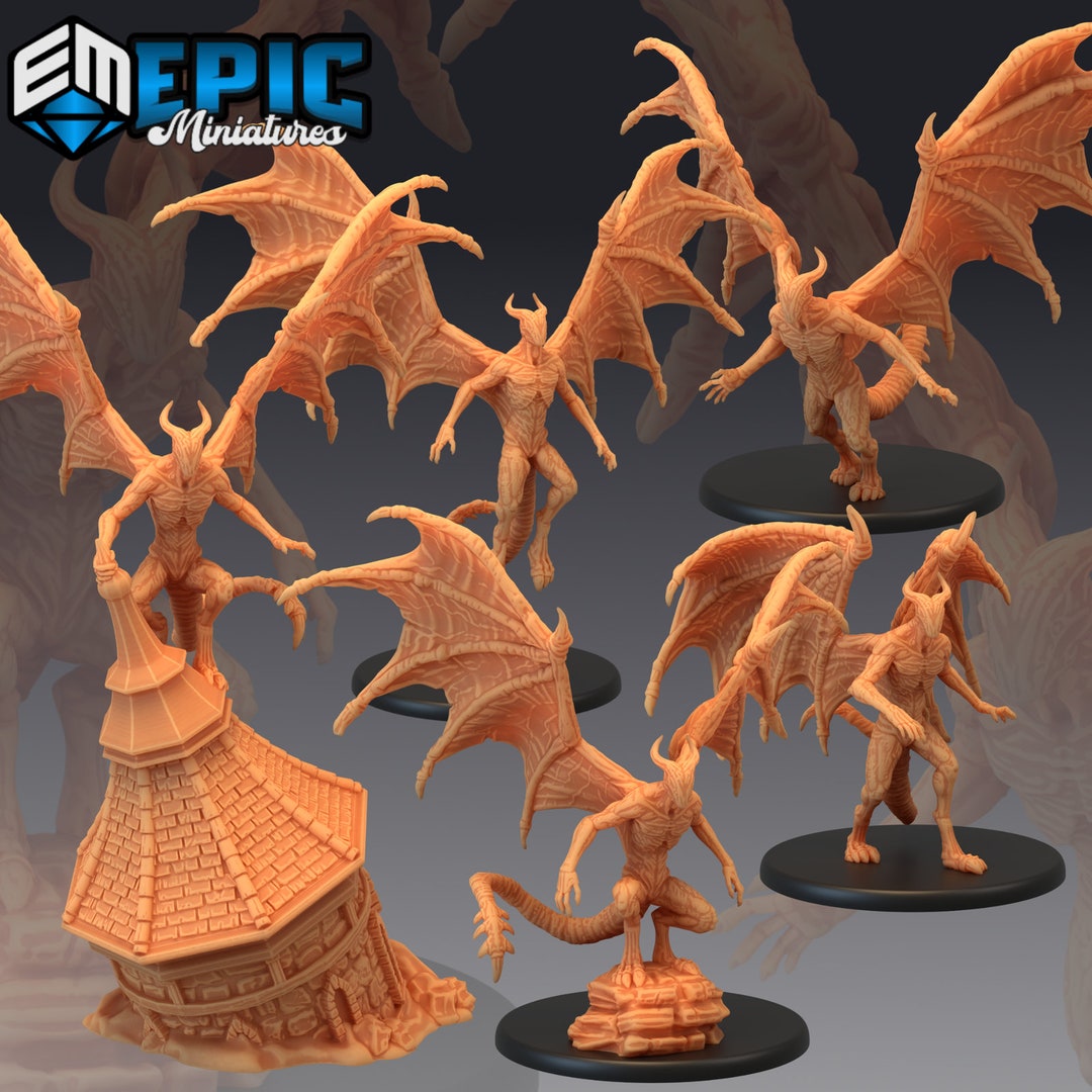 Night Gaunt | 28mm Scale Dungeons and Dragons Miniatures for Tabletop ...