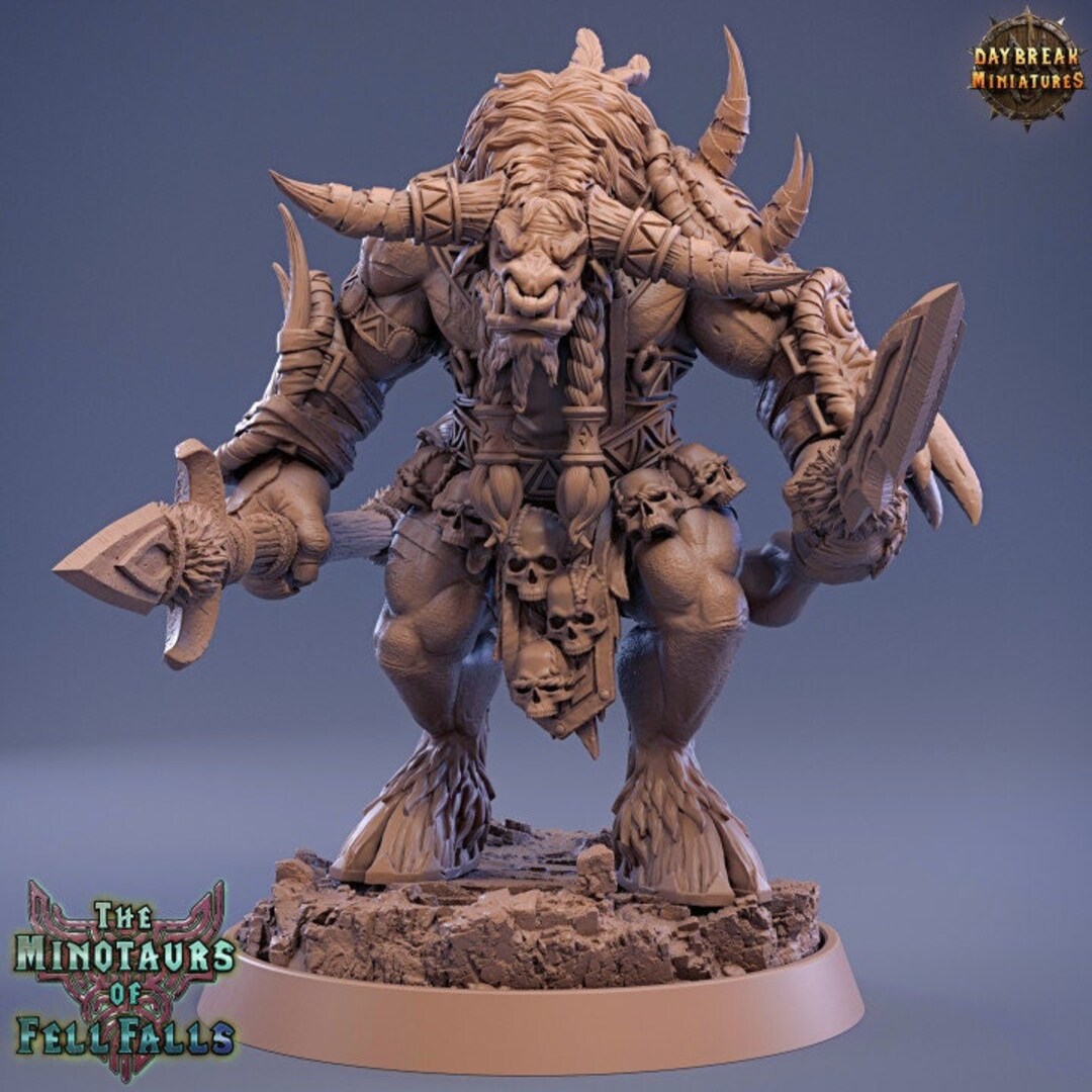 Minotaur Greathoove | Beastmen | Horned Minotaur Double Weapon ...