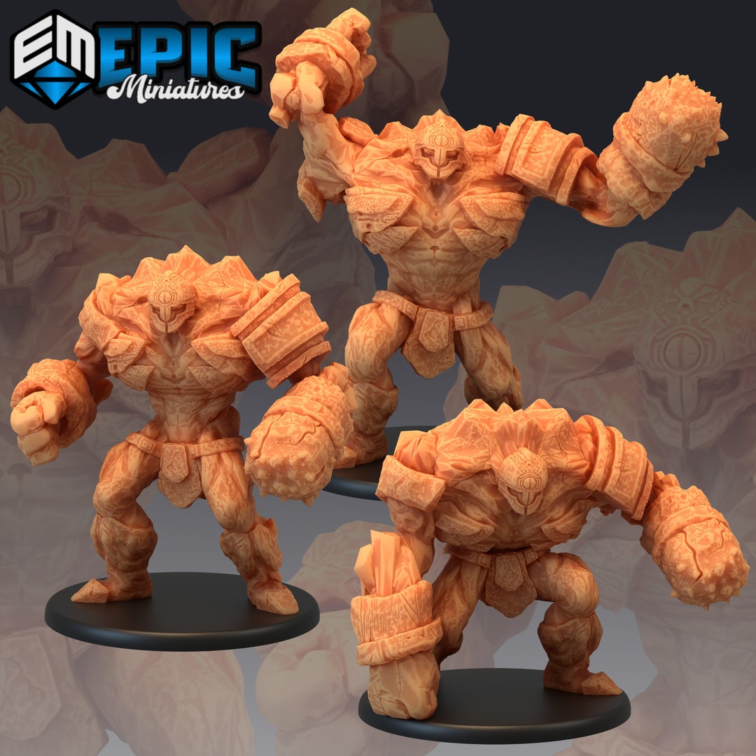 Ice Golem 28mm Scale Dungeons and Dragons Miniatures for Tabletop ...