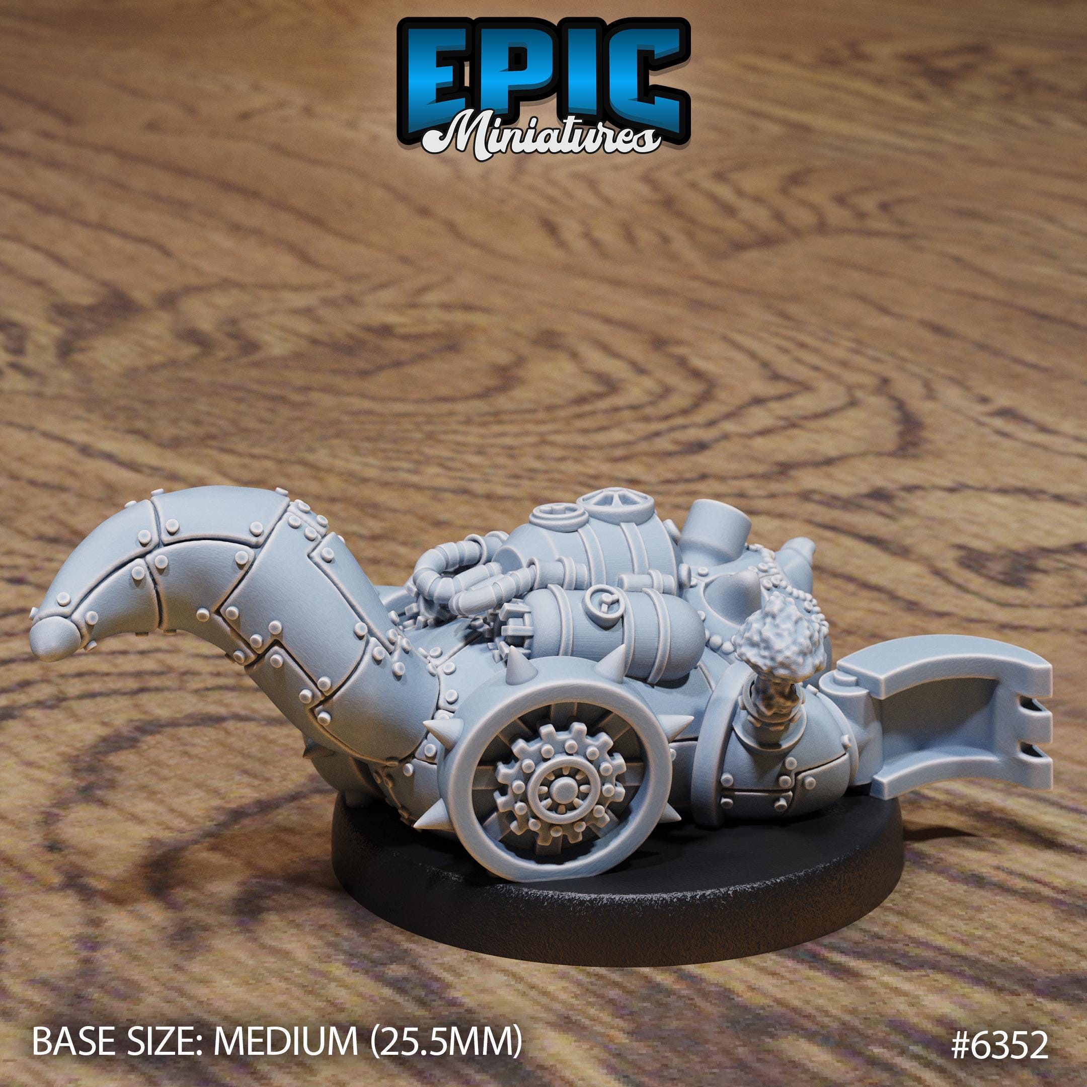 Mecha Mole – Steampunk Construct Miniature | 28mm Clockwork Beast ...