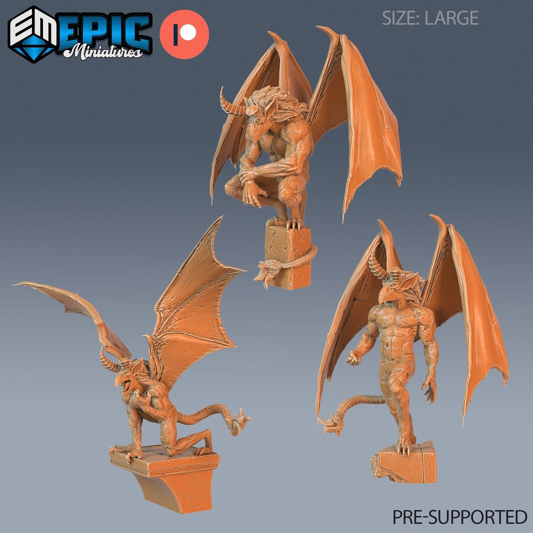 Epic Miniature Gargoyle | 28mm Scale Miniatures | Vampires Curse ...