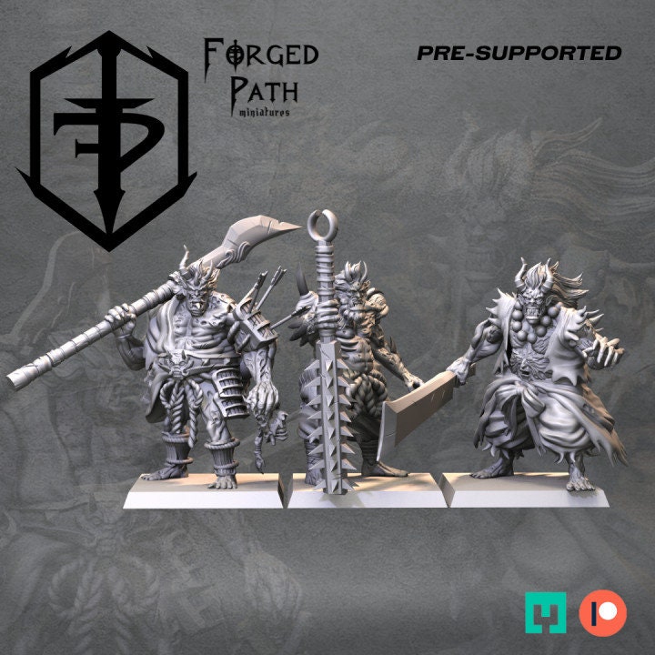 Japanese Oni | Japanese Samurai Orc Ogre Demon | Tabletop Wargaming ...