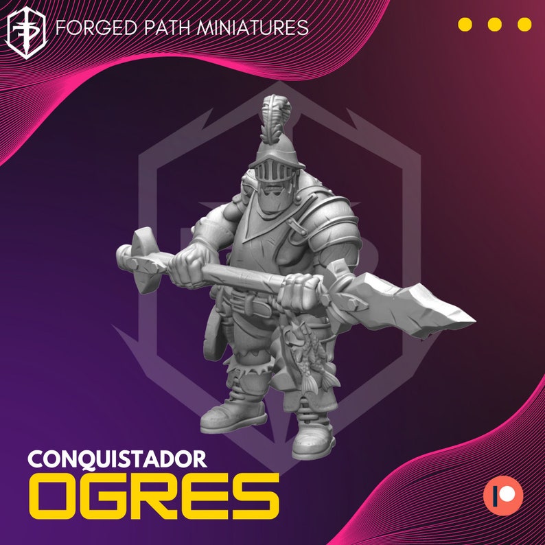 Conquistador Ogre Warriors | Dungeons and Dragons Pathfinder RPG | 32mm ...