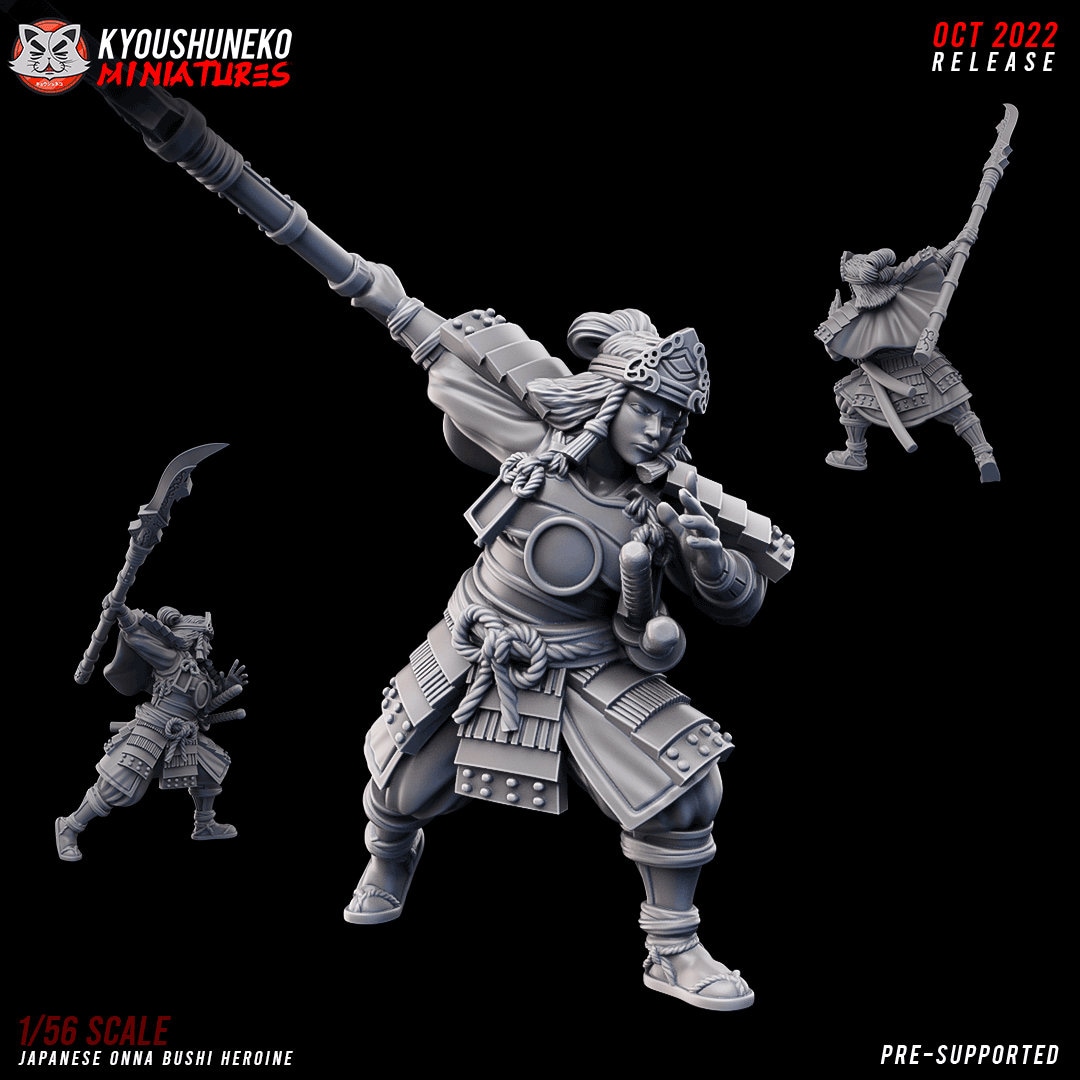 Japanese Onna Bushi Heroine | Female Samurai Warrior | Tabletop RPG D&D ...