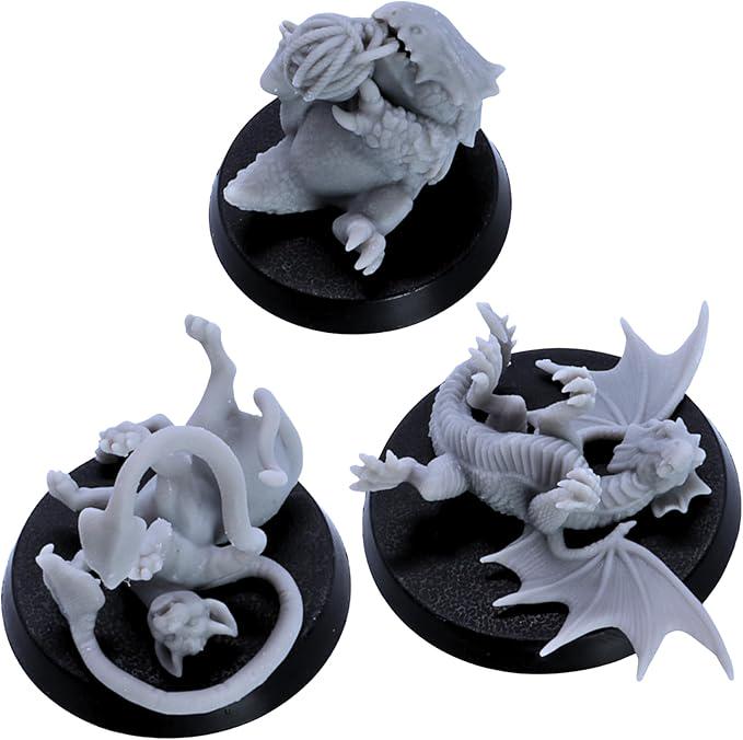 Baby Dragons and Monsters Miniature Set: Resin RPG Figures - Etsy UK