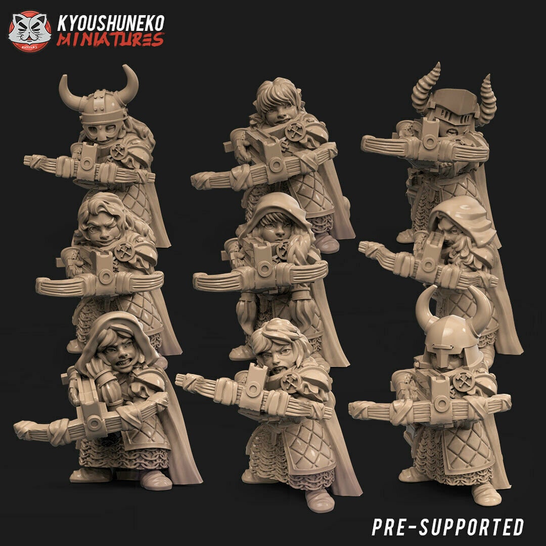 Female Dwarf Crossbowmen X9 | Dwarf Archer | Dwarven Army Infantry ...