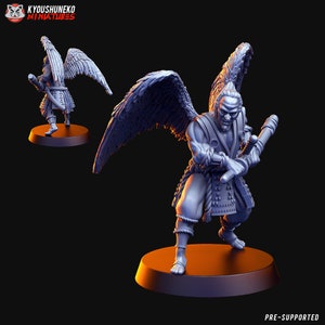 Japanese Samurai Tengu With Sword | Kyoushuneko Miniatures | Infantry ...