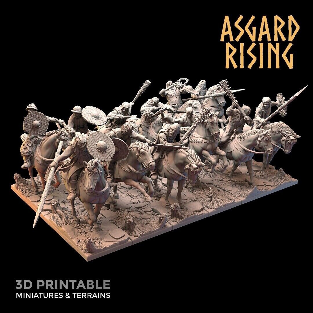 Bandit Riders Mount on Horse Tabletop Wargaming Fantasy D&D Roleplay ...