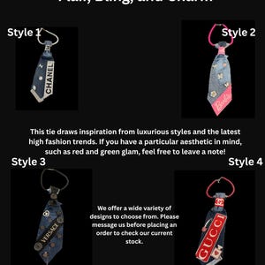 Custom Fashion-inspired Junk Necktie Necklace – Bling Necktie With ...