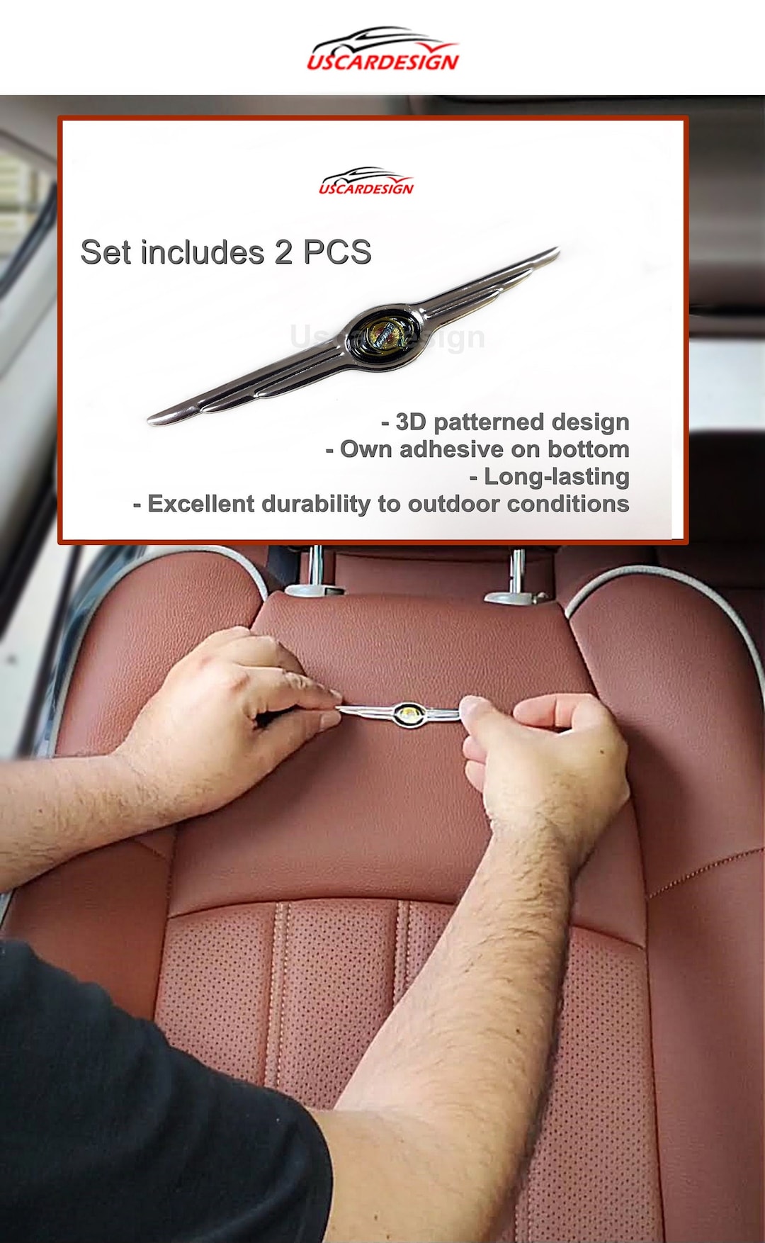 Sticker for Chrysler, Automobile Accessories, Emblem, Vehicle Logo, for ...