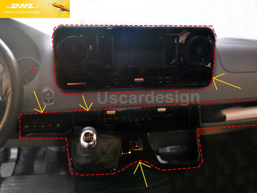 Mercedes Sprinter 2020 Customized Dashboard Cover Decor Set Accessories ...