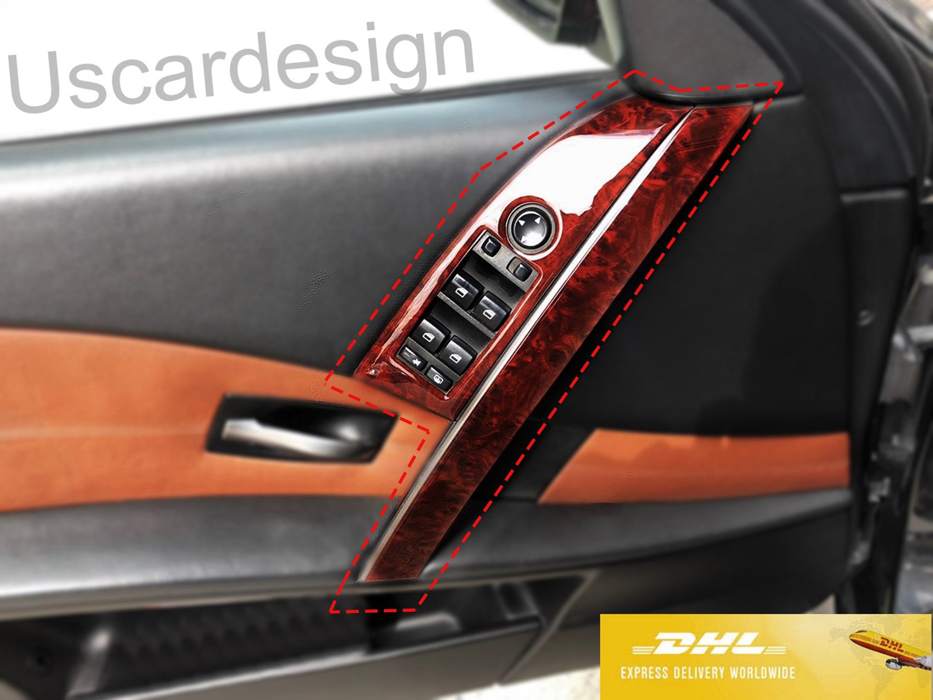 Bmw 5 Series E60 E61 2003 2010 Door Trim Accessorie Decor Frames Door Handle Piano Black Carbon Fiber Coating Etsy