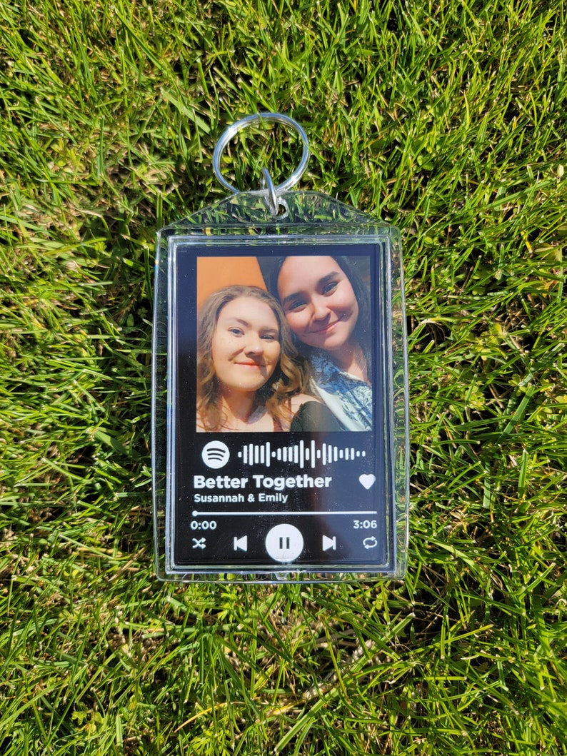 Personalized Spotify Keychain - Etsy
