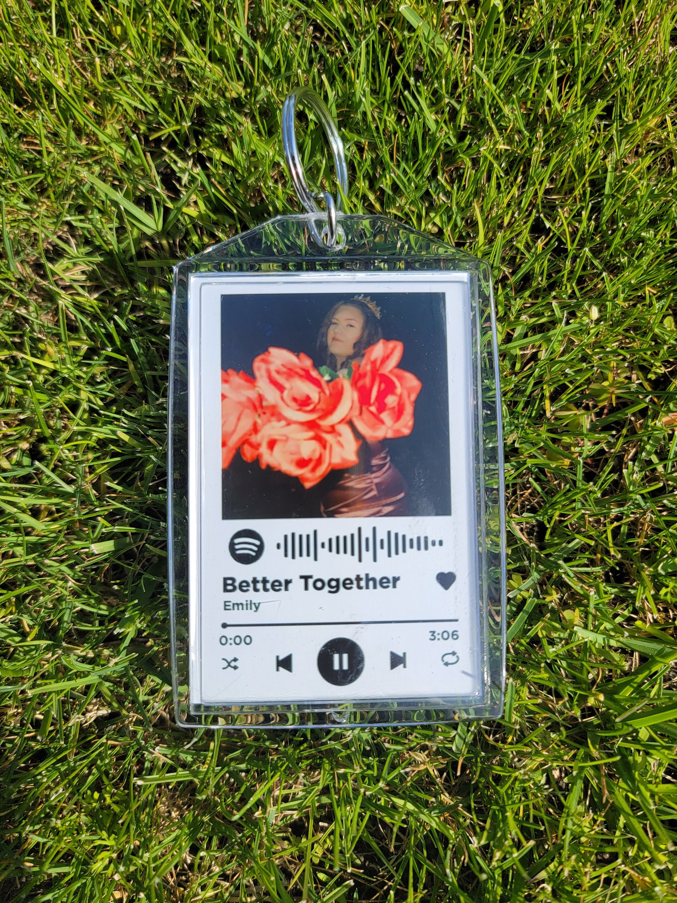 Personalized Spotify Keychain - Etsy