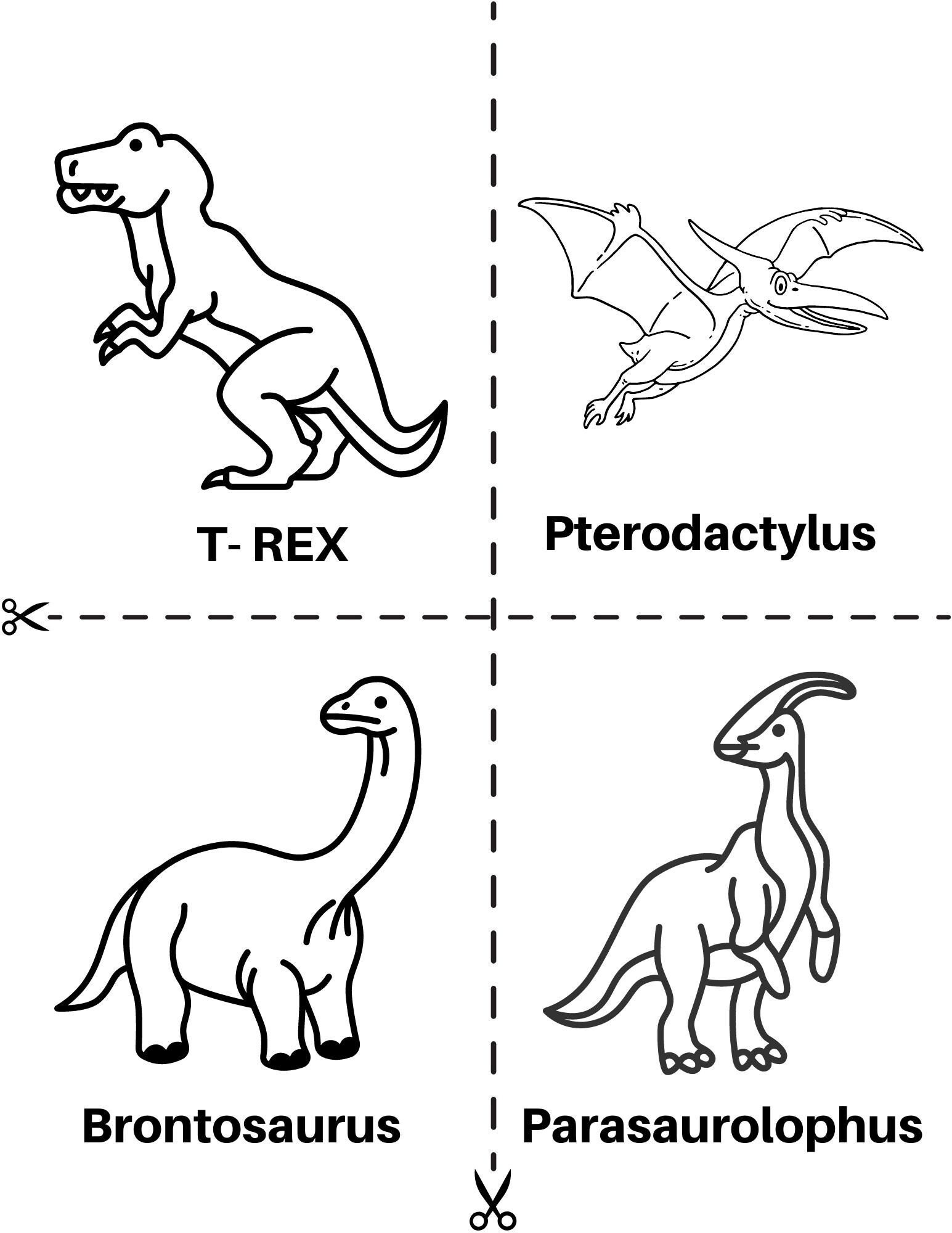 Dinosaur Cut and Color Book - Etsy