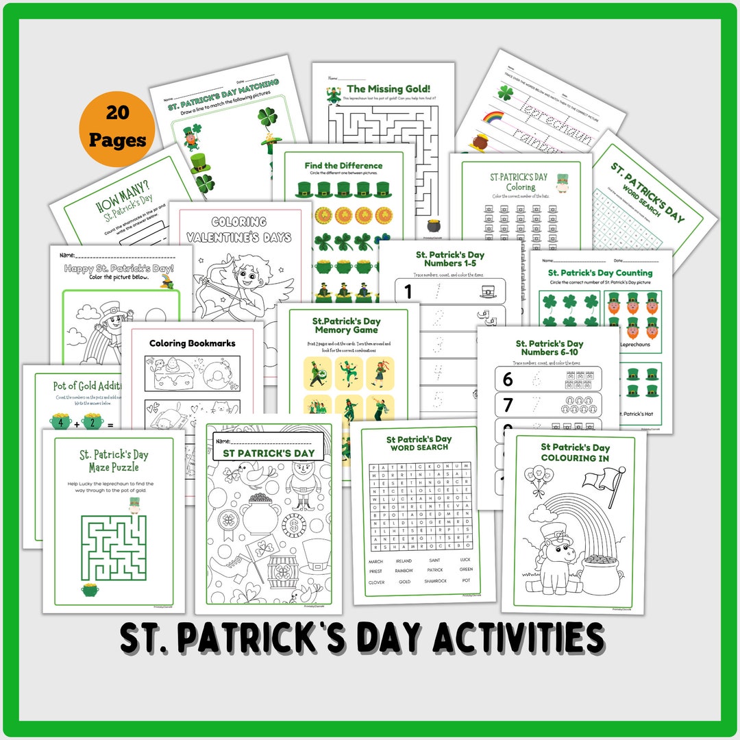 St Patrick's Day Activities Printables, Preschool Printables ...