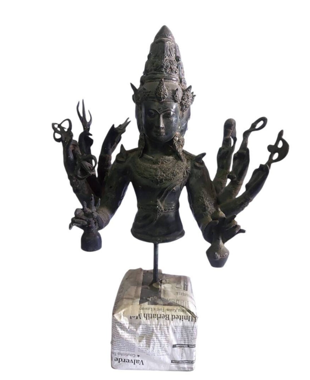 Antique Lord Brahma Statue 20 Inch High Quality , Three Faces of Lord ...