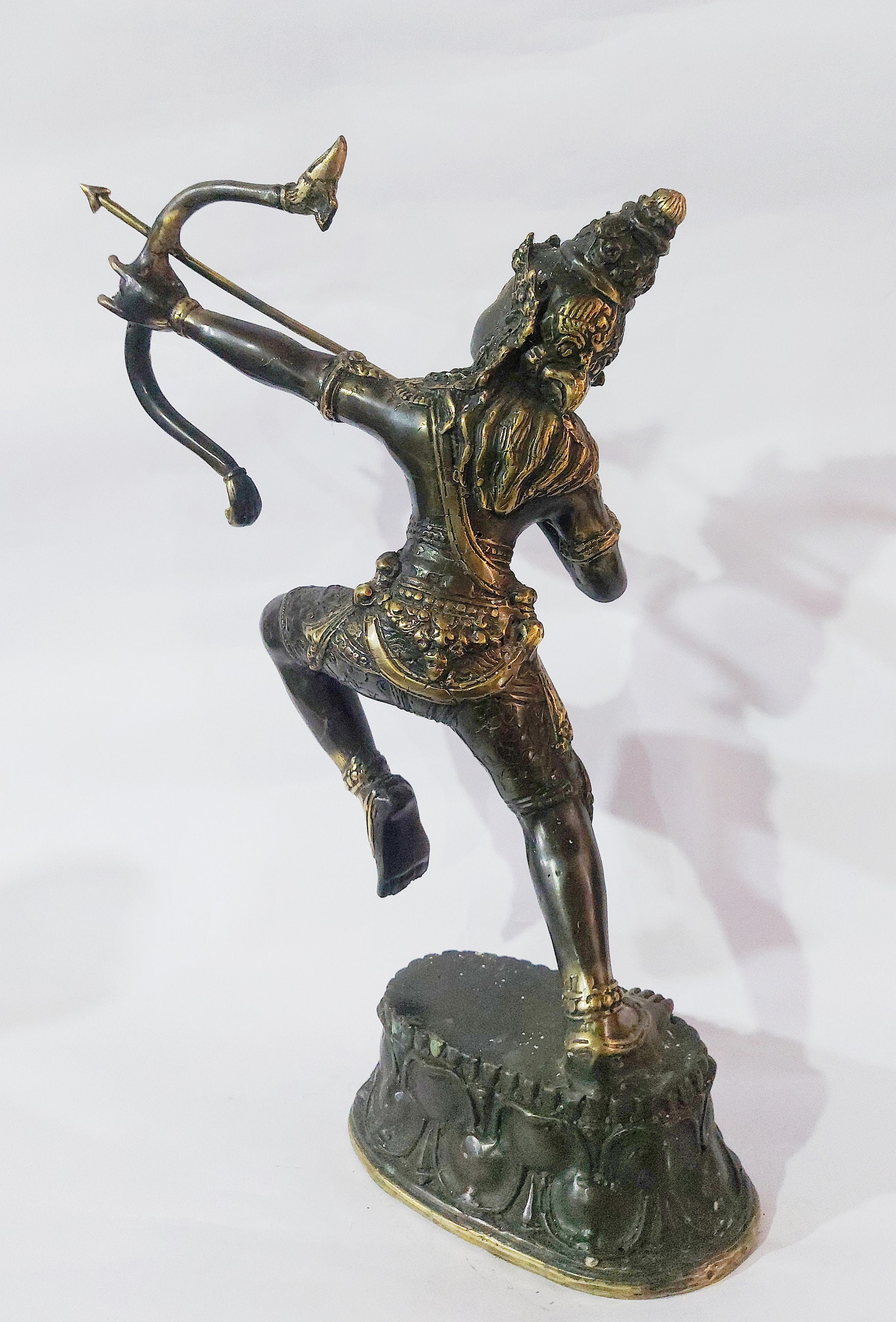Arjuna Statue, Arjuna Sculpture, Vintage Bronze Arjuna, Brass 12 Inch ...