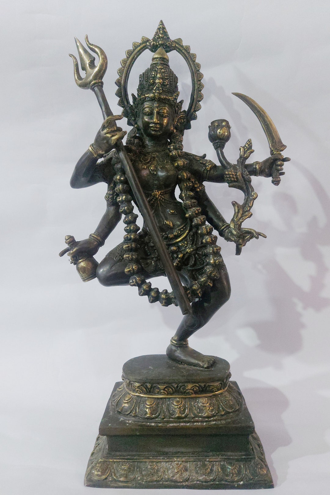 Mahakali Statue , Mahakali Sculpture , Vintage Bronze Mahakali , Hindu ...