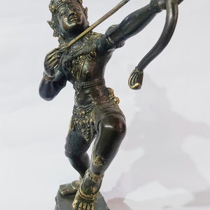 Arjuna Statue, Arjuna Sculpture, Vintage Bronze Arjuna, Brass 12 Inch ...