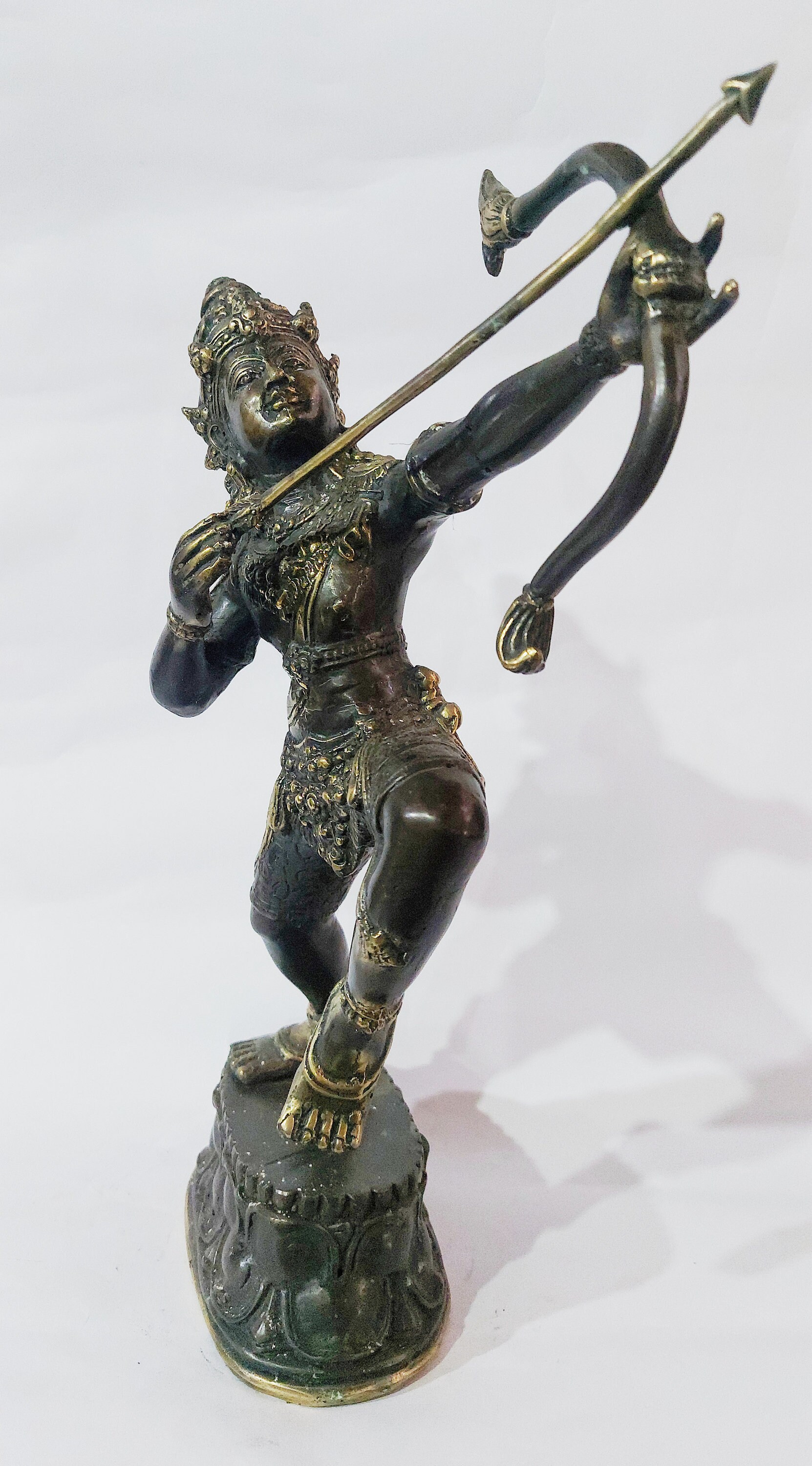 Arjuna Statue, Arjuna Sculpture, Vintage Bronze Arjuna, Brass 12 Inch ...