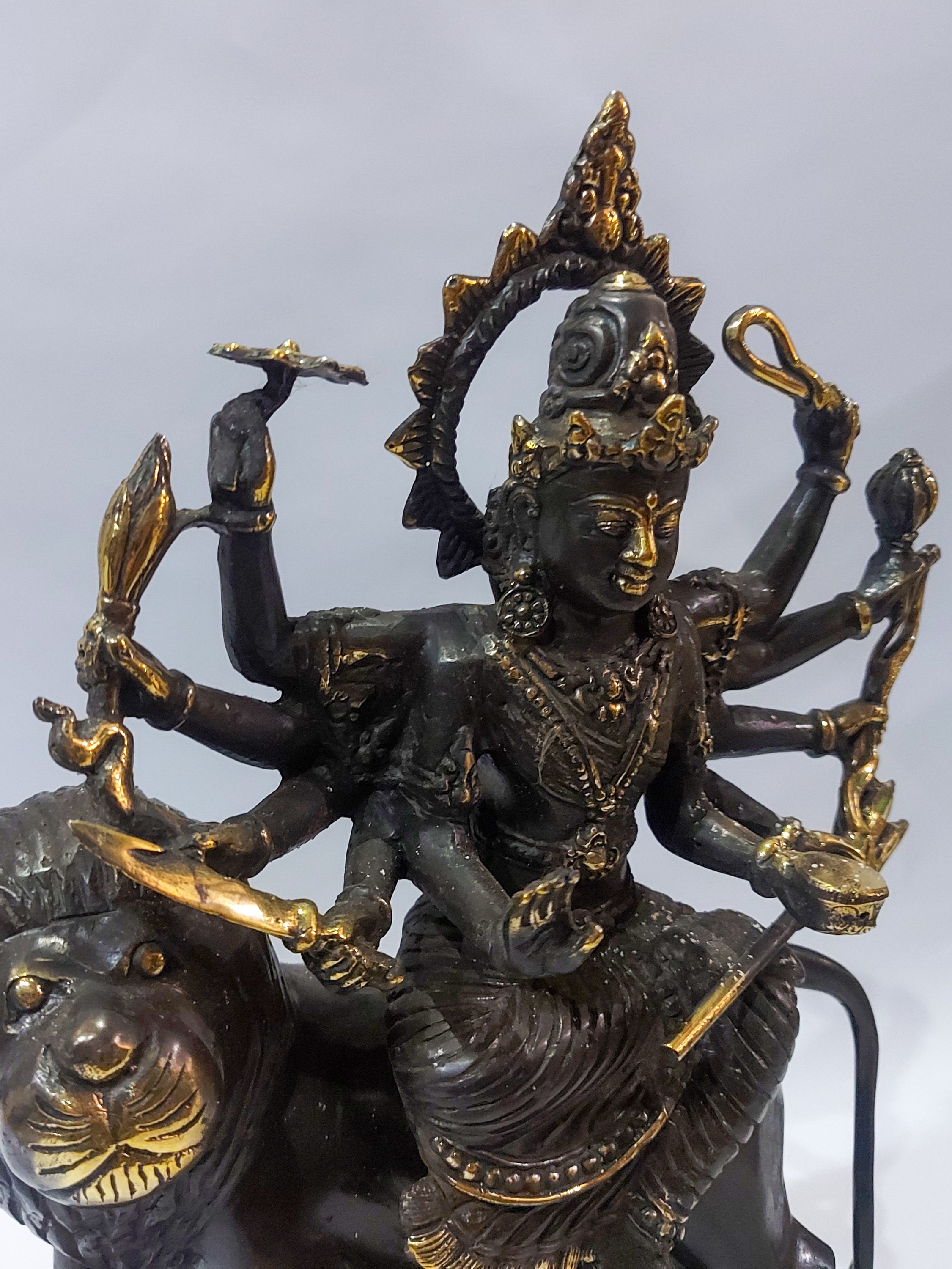 Kali Statue , Mahakali Statue , Mahakali Sculpture , Vintage Bronze ...