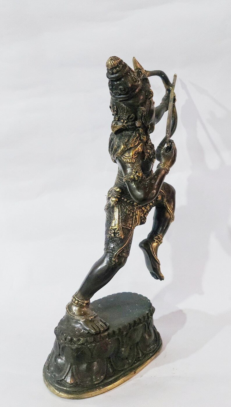 Arjuna Statue, Arjuna Sculpture, Vintage Bronze Arjuna, Brass 12 Inch ...