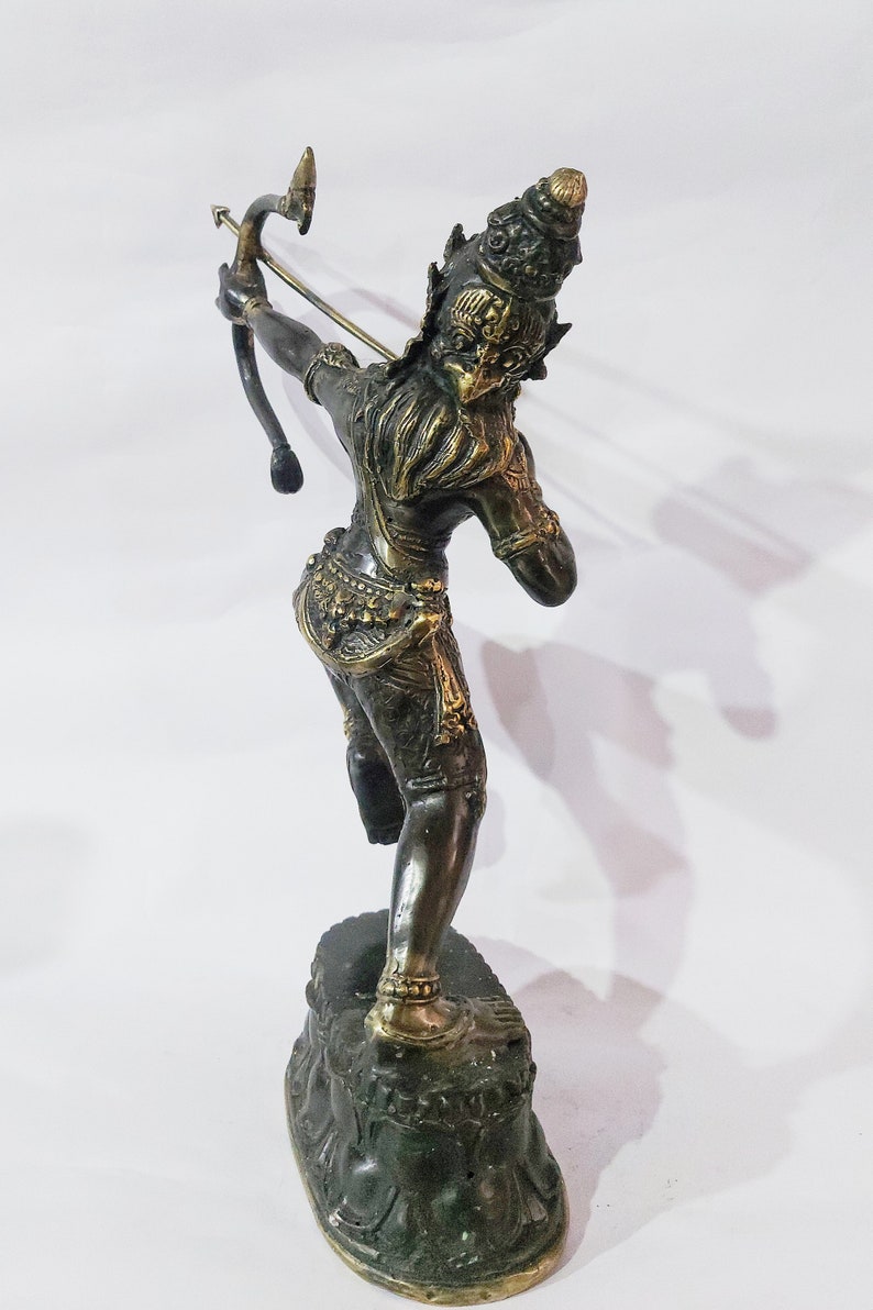 Arjuna Statue, Arjuna Sculpture, Vintage Bronze Arjuna, Brass 12 Inch ...