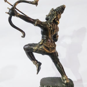 Arjuna Statue, Arjuna Sculpture, Vintage Bronze Arjuna, Brass 12 Inch ...