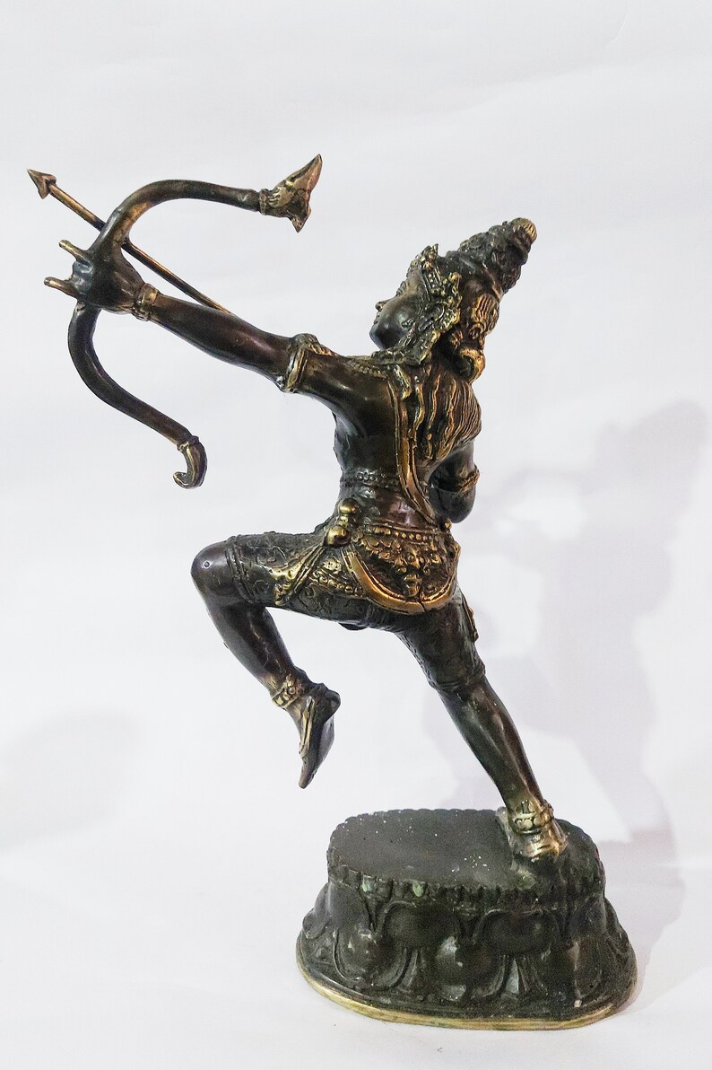 Arjuna Statue, Arjuna Sculpture, Vintage Bronze Arjuna, Brass 12 Inch ...