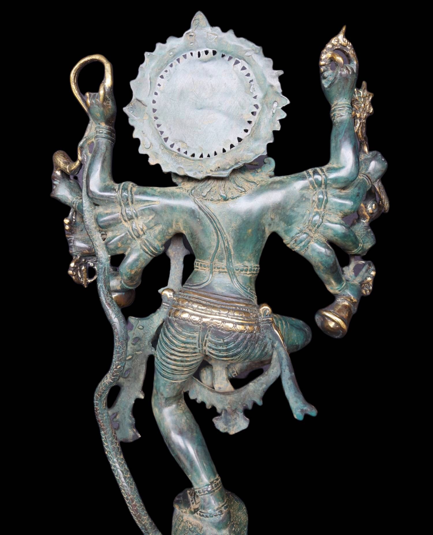 26 Inch 8-arm Krishna Statue, Vintage Bronze Hindu God Sculpture - Etsy
